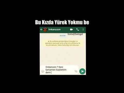 WhatsApp hüzünlü yürek yakan  konuşma