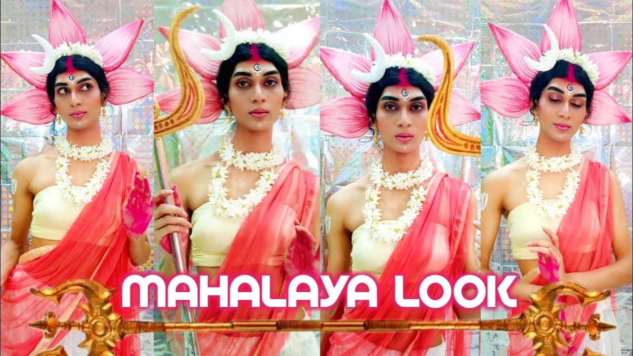 durga maa makeup | maa durga creative makeup tutorial | mahalaya 2022 ...