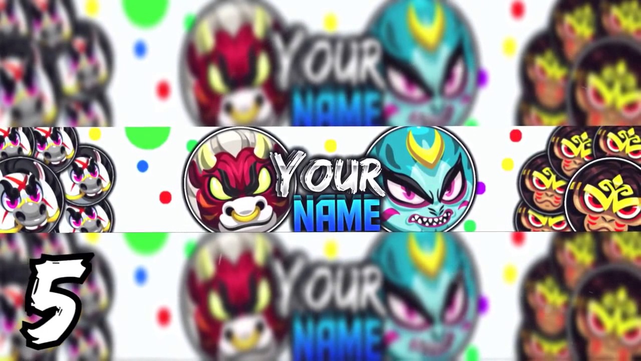 PACK DE 5 BANNERS EDITABLES DE AGAR.IO!! - YouTube