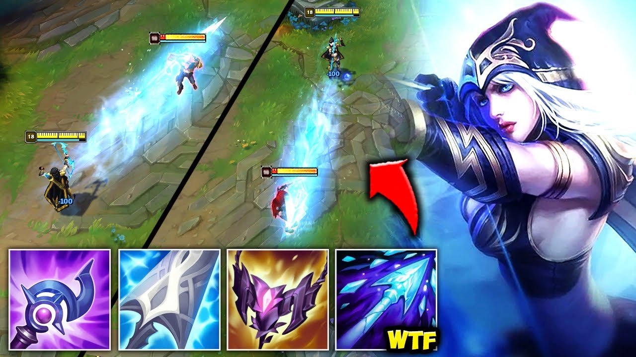 DODGE ASHE ARROW OR GET ONE-SHOT! FULL AP ASHE IS WAY TOO FUN - League ...