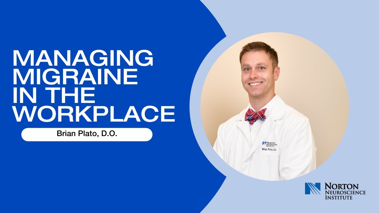 “Managing Migraine in the Workplace,” Brian M. Plato, D.O. - YouTube