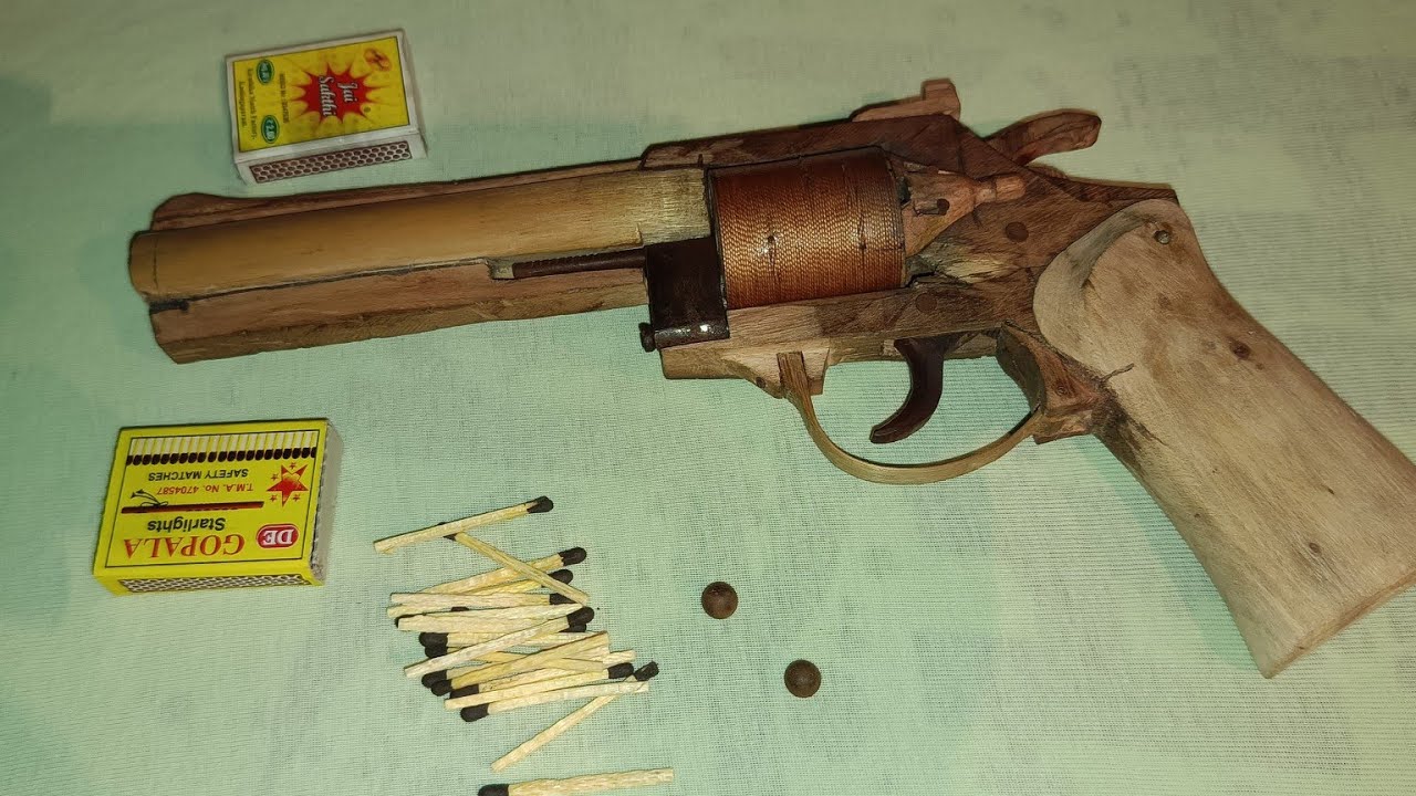 homemade 6 round real gun//Homemade 6 round pistol//6 round pistol ...