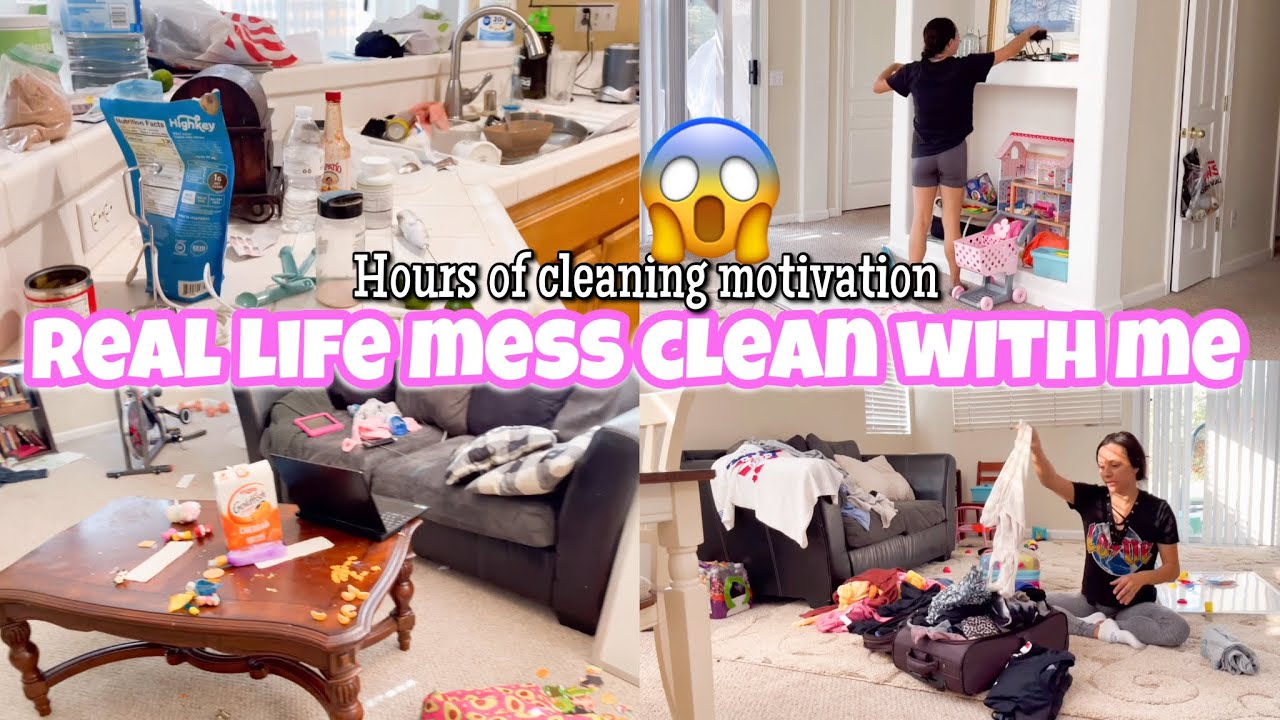 REAL LIFE MESSY HOUSE CLEANING MOTIVATION | MESSY HOUSE TRANSFORMATION ...