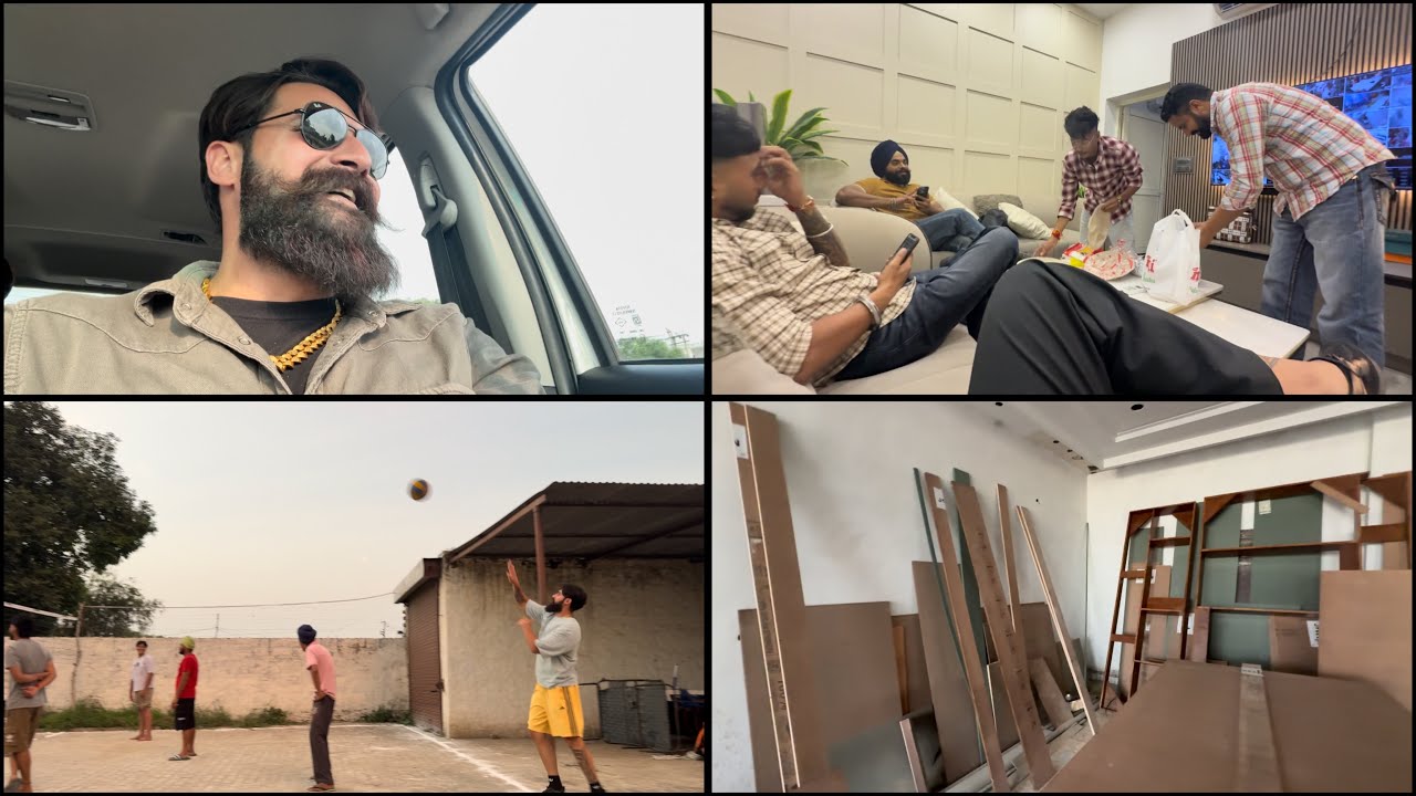 Gang full bshi | Farm da km poore jora te hun | vollyball match lyea ...