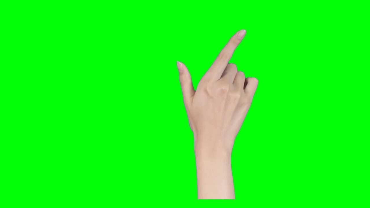 Finger touch green screen | no copyright video. - YouTube