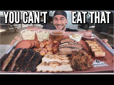 10LB TEXAS BBQ PLATTER CHALLENGE | BRISKET, RIBS SAUSAGE | IN LUBBOCK ...