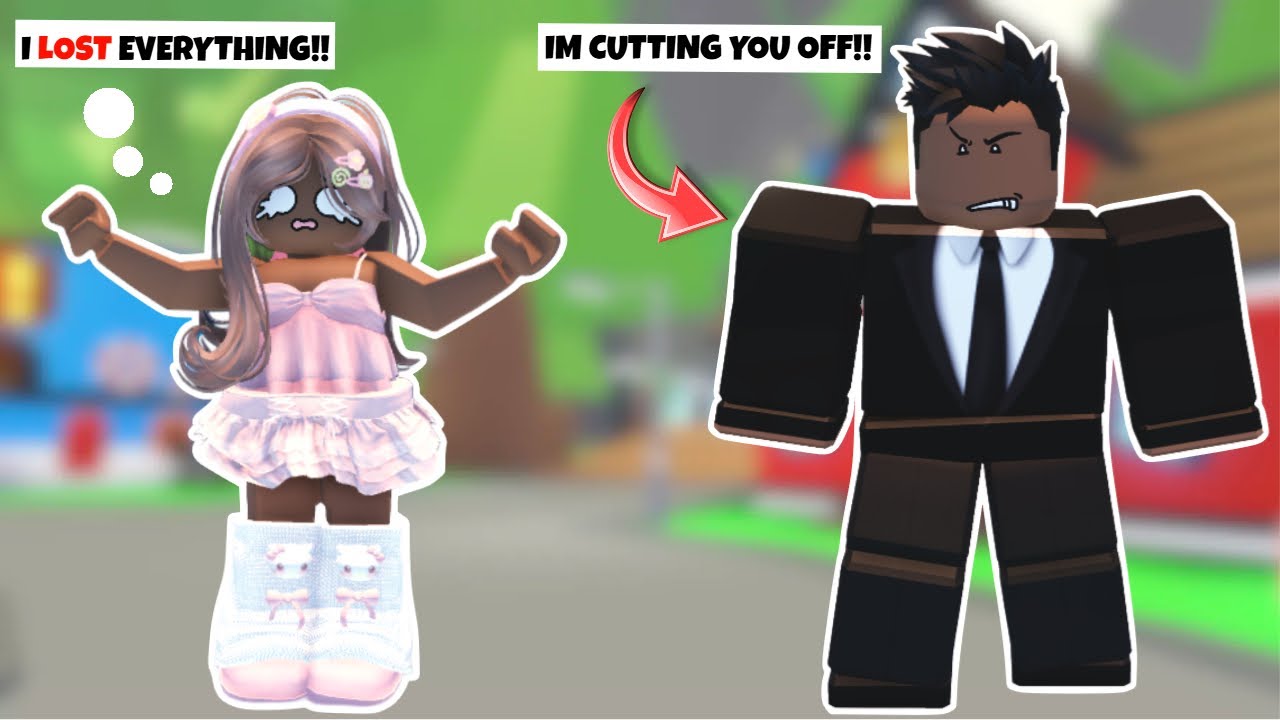 Rich Girl Loses EVERYTHING in Adopt Me 😭| Adopt Me Roblox Roleplay ...