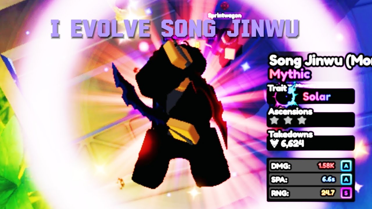 I Finally Evolve Song Jinwu (Monarch) Anime Vanguards. (First Edit ...