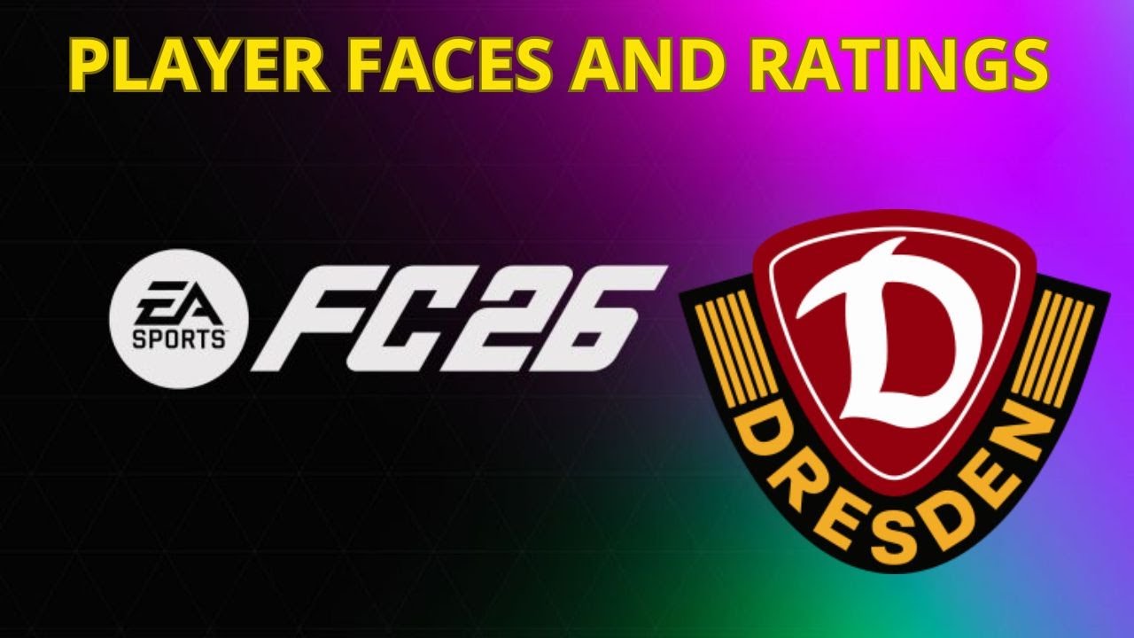 EA FC 26 - Dynamo Dresden - PLAYER FACES AND RATINGS - YouTube
