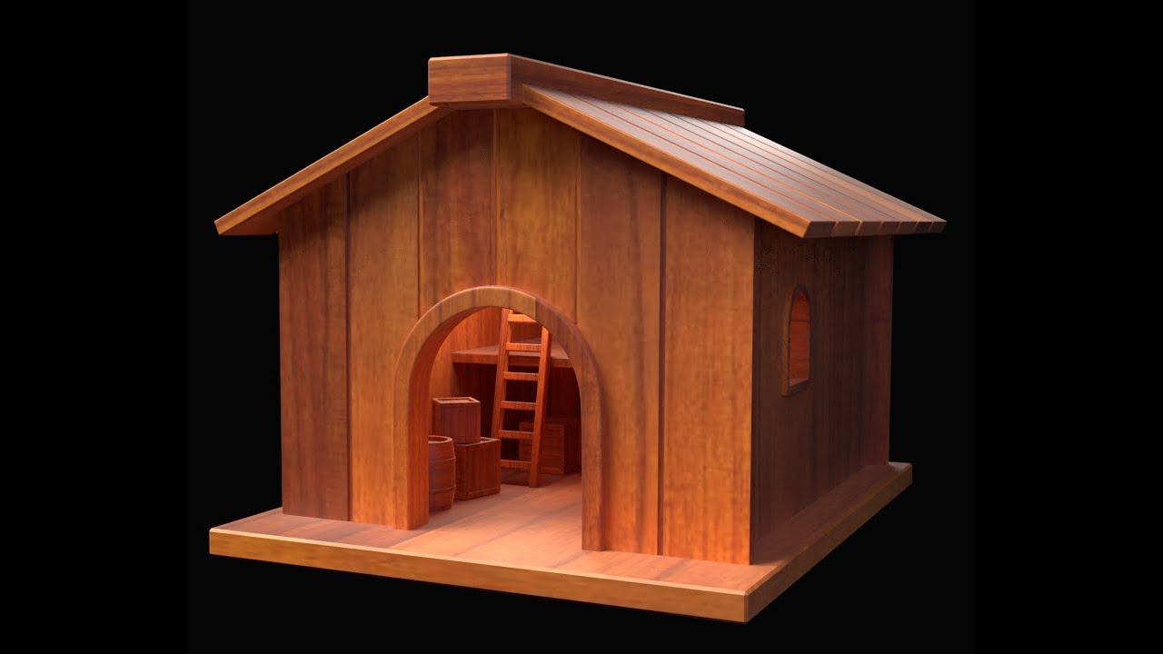 Blender: Modeling a Simple Low Poly Shed - YouTube