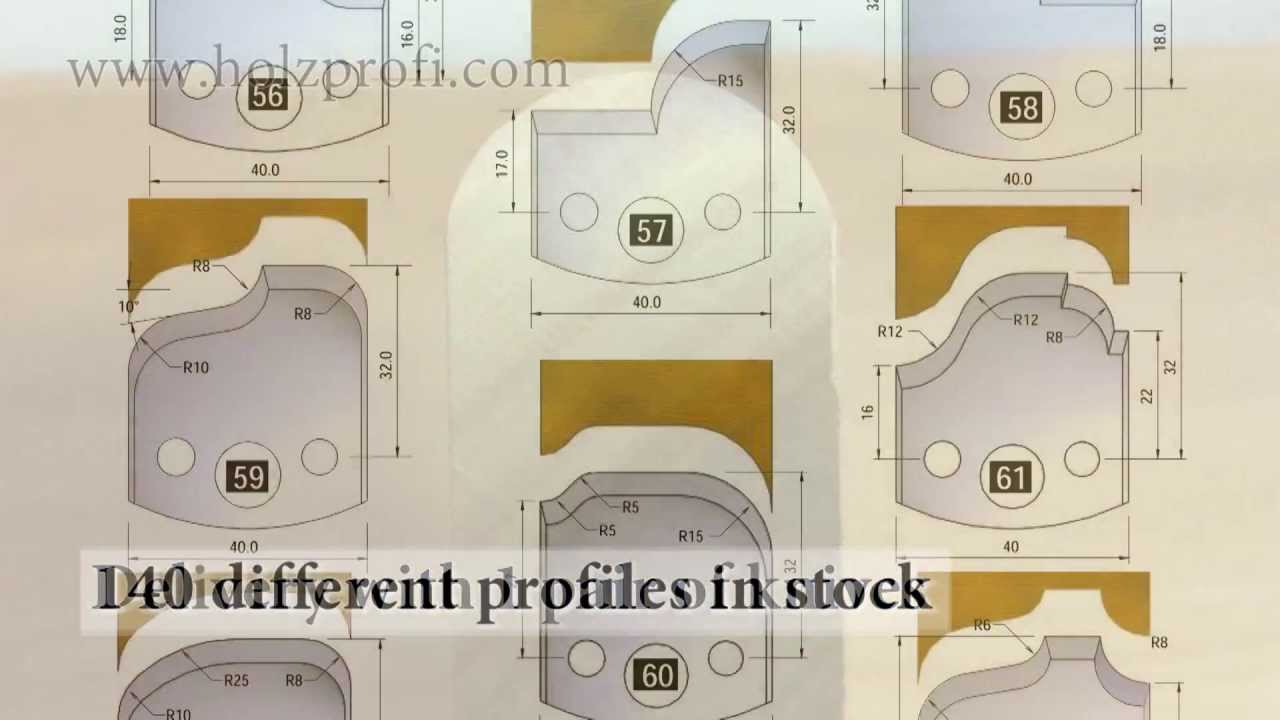 Universal profile cutterhead, profile cutterhead FW01 for milling wood ...