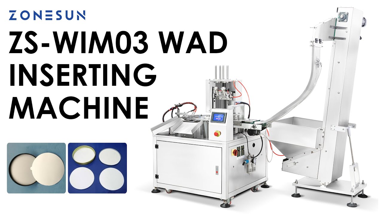ZONESUN ZS-WIM03 Wad Inserting Machine Induction Wad Packer - YouTube
