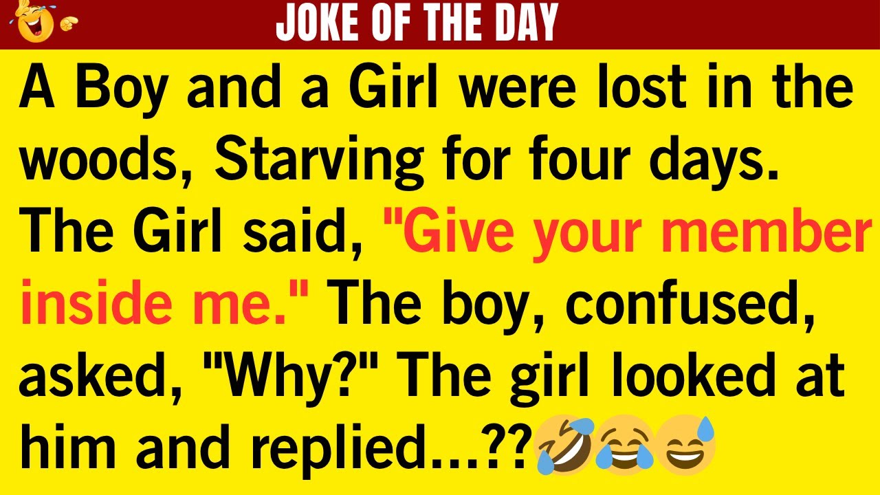 😂 Joke Of The Day | The Most Unexpected Survival Plan #humor - YouTube