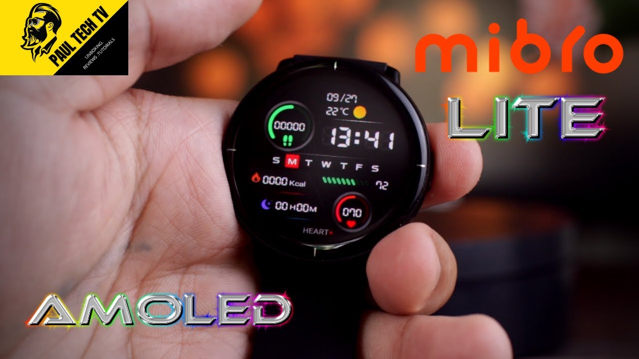 Mibro Lite -- Best smartwatch with AMOLED Crystal-Clear screen - YouTube