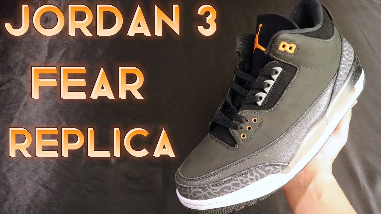 Jordan 3 Fear Replica From Shoeki.co - YouTube