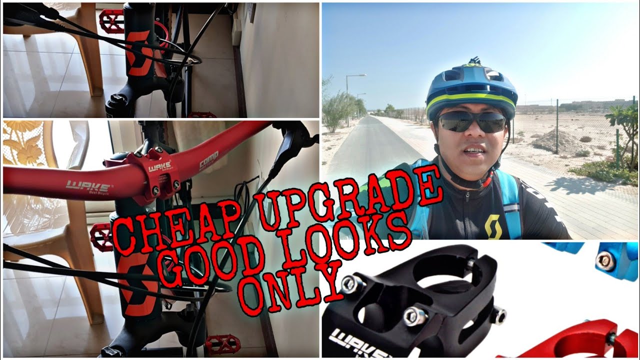 Wake Comp handle bar and Short Stem Cheap Upgrade - YouTube