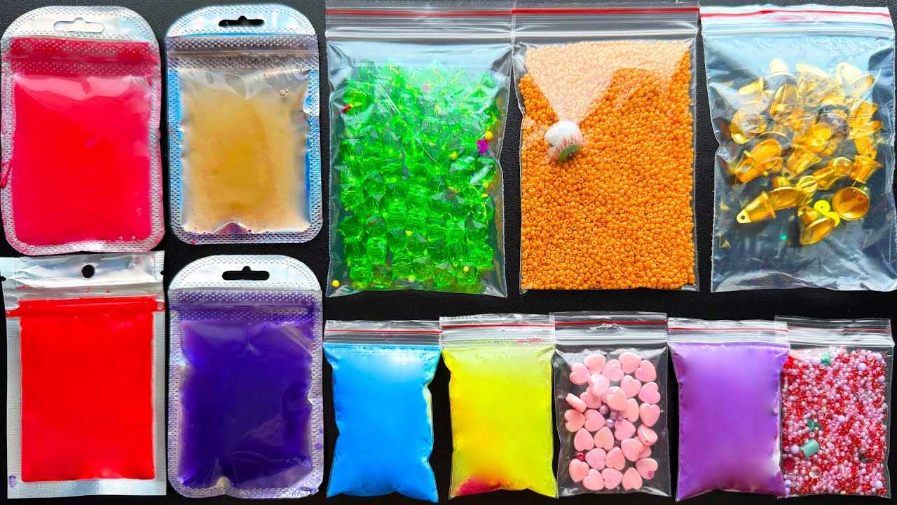 Making Very Relaxing Slime with Oddly Satisfiyng Bags - YouTube