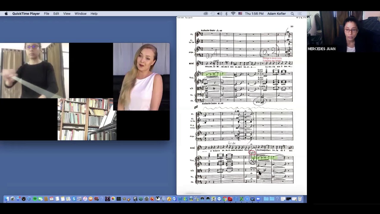 A comprehensive coaching for singers, Si mi chiamano Mimì, Puccini ...