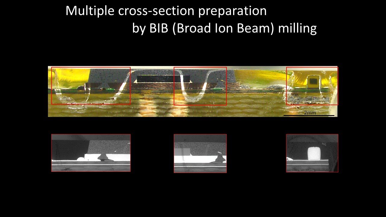 [Electronics] Multiple cross-section preparation by BIB (Broad Ion Beam ...