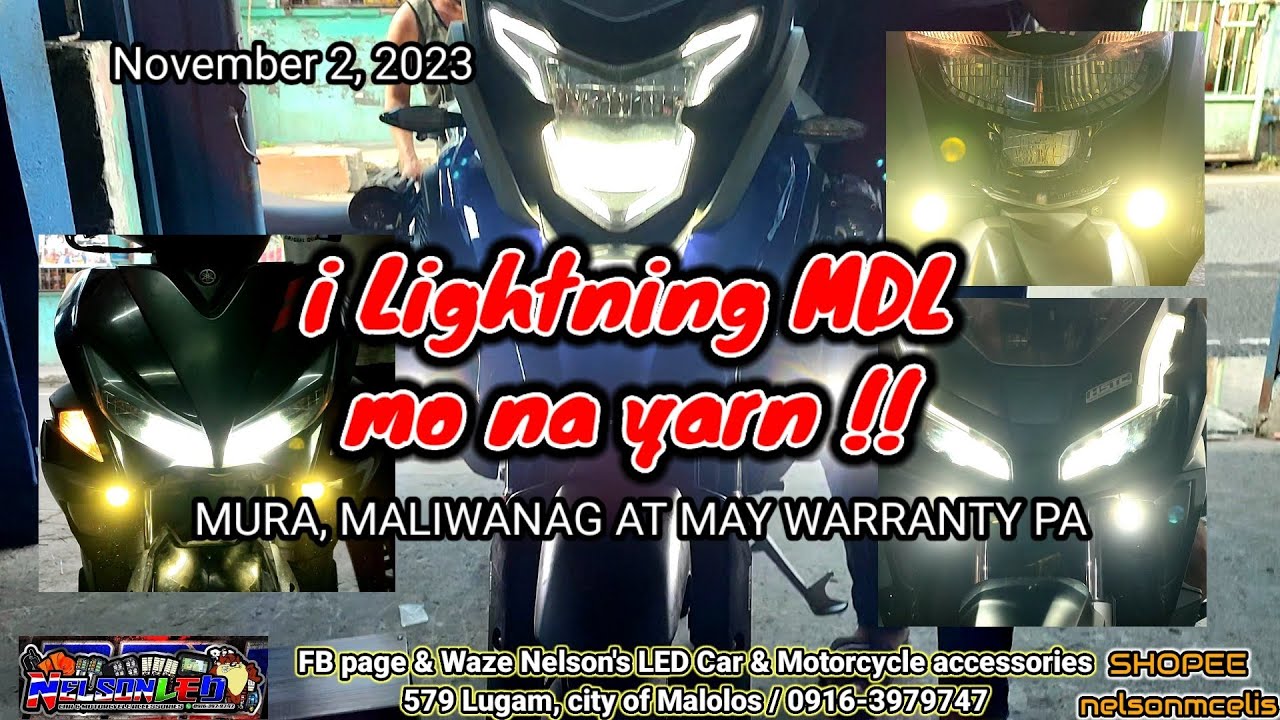 Nov 2, 2023 i Lightning mo na yarn.. Bristol Venturi, ADV 160, Mio gear ...