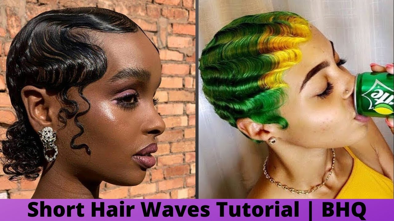 How To Finger Wave Short Hair 🌊 EASY Finger Waves Tutorial 😻 - YouTube