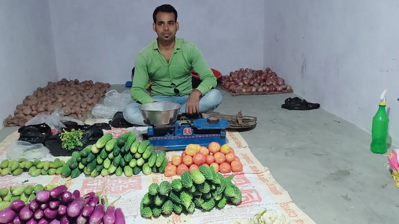 Kharra गांव में खुला ताजे सब्जी की दूकान ....#kharra #village #rahika # ...