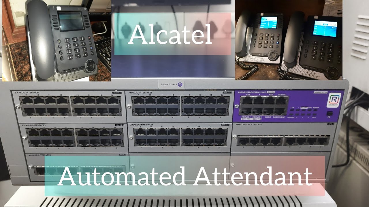 Alcatel OmniPCX |OXO Automated Attendant Setup through OMC#telephone# ...