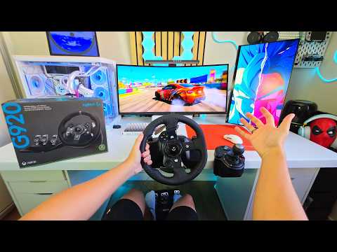 Comprei um Logitech G920 e meu Setup Gamer virou um SIMULADOR!