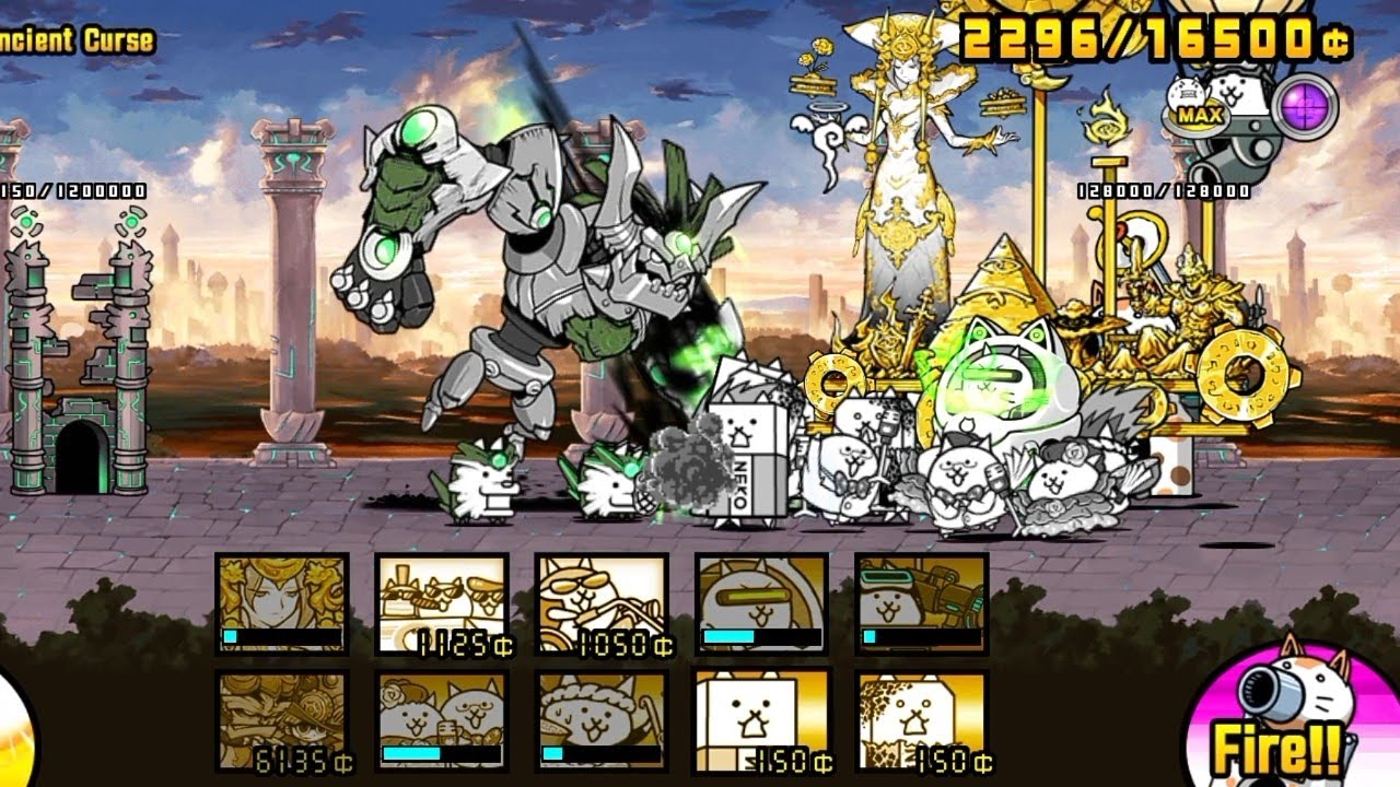 (The battle cats) đánh relic bun - YouTube