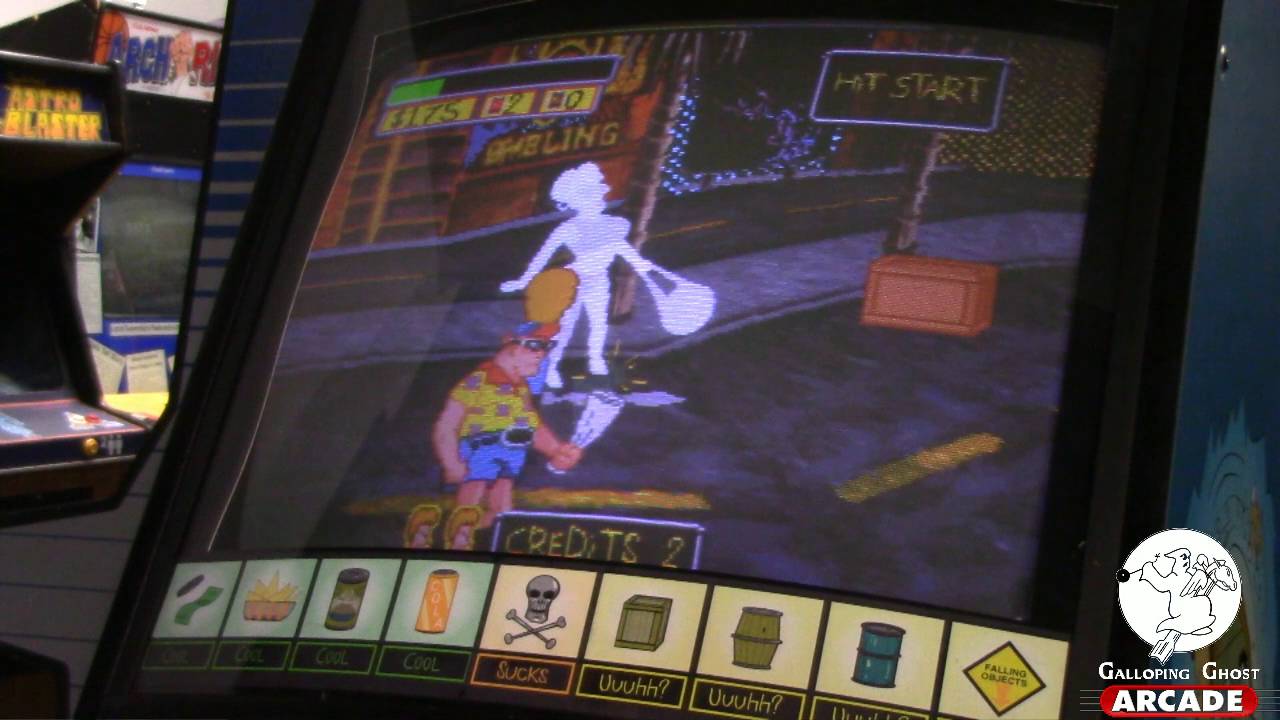 Beavis and Butthead Arcade Gameplay - Galloping Ghost Arcade - YouTube