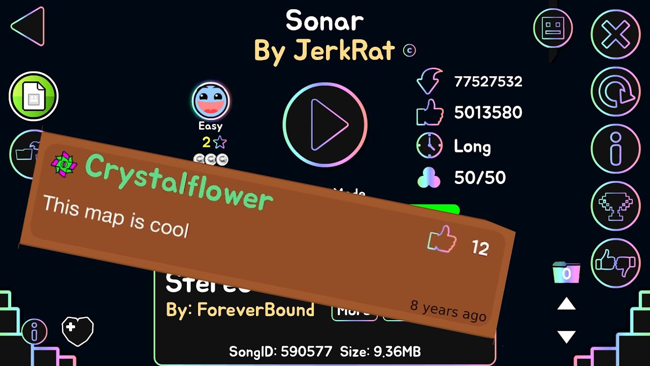 The First Comments on Famous Geometry Dash Levels - YouTube
