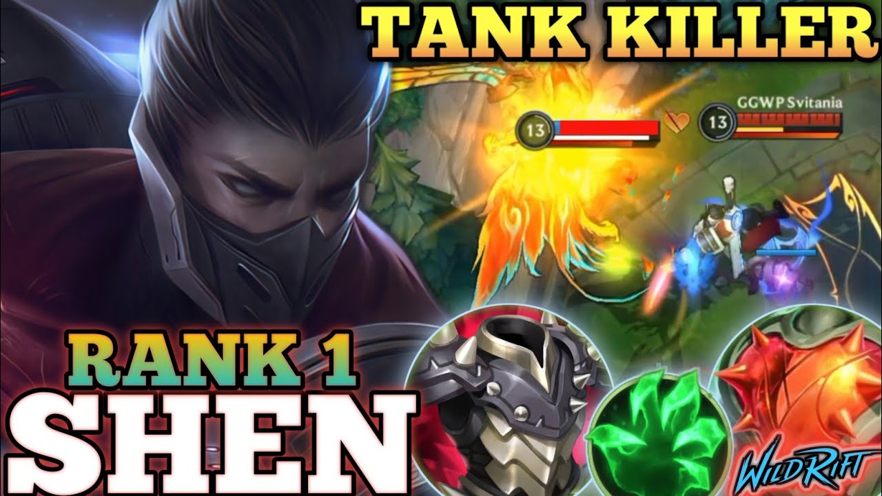 SHEN TANK KILLER BUILD! PERFECT ULT CONTROL MVP PLAY - TOP 1 GLOBAL ...