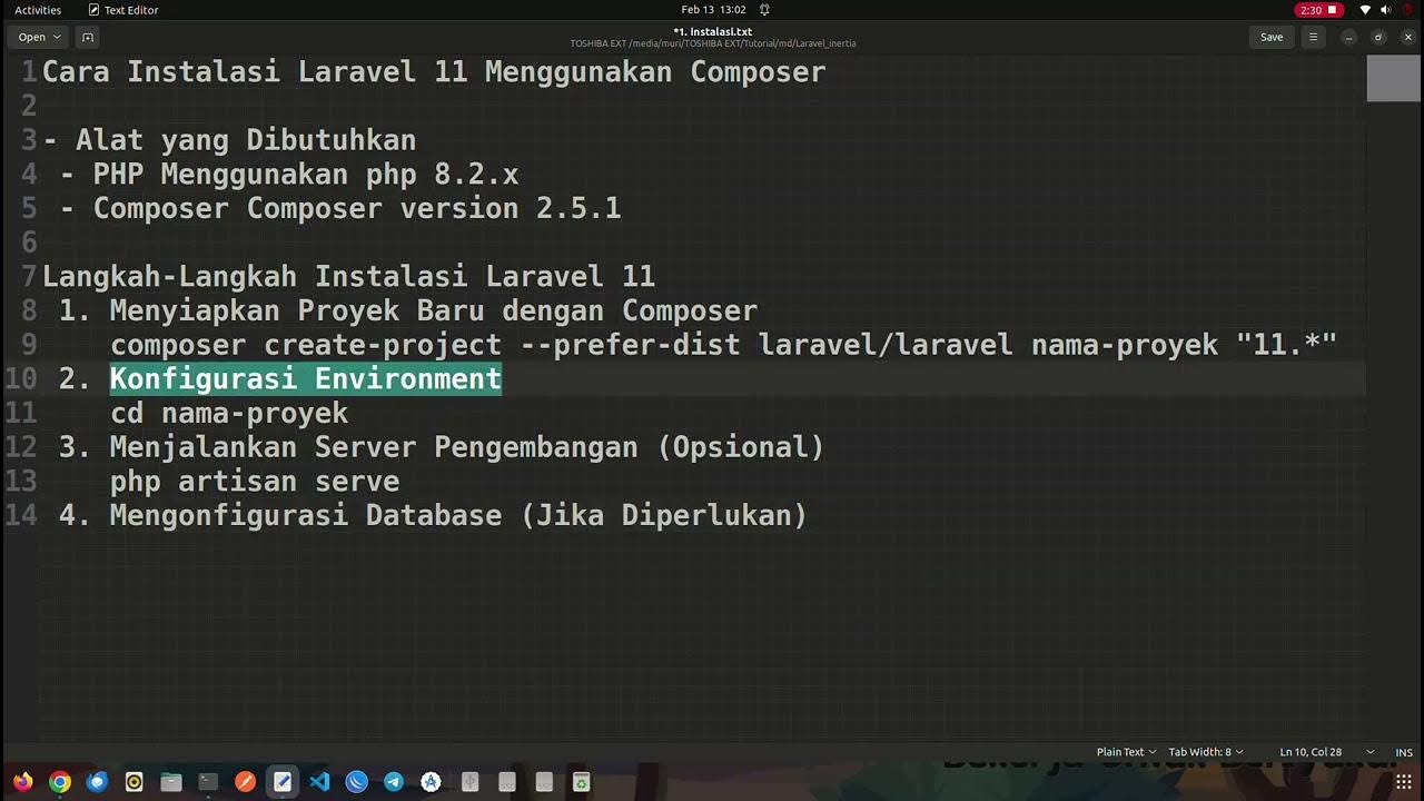 Laravel 11 Jetsream Inertia | #1 Instalasi Laravel 11 Menggunakan Composer - YouTube