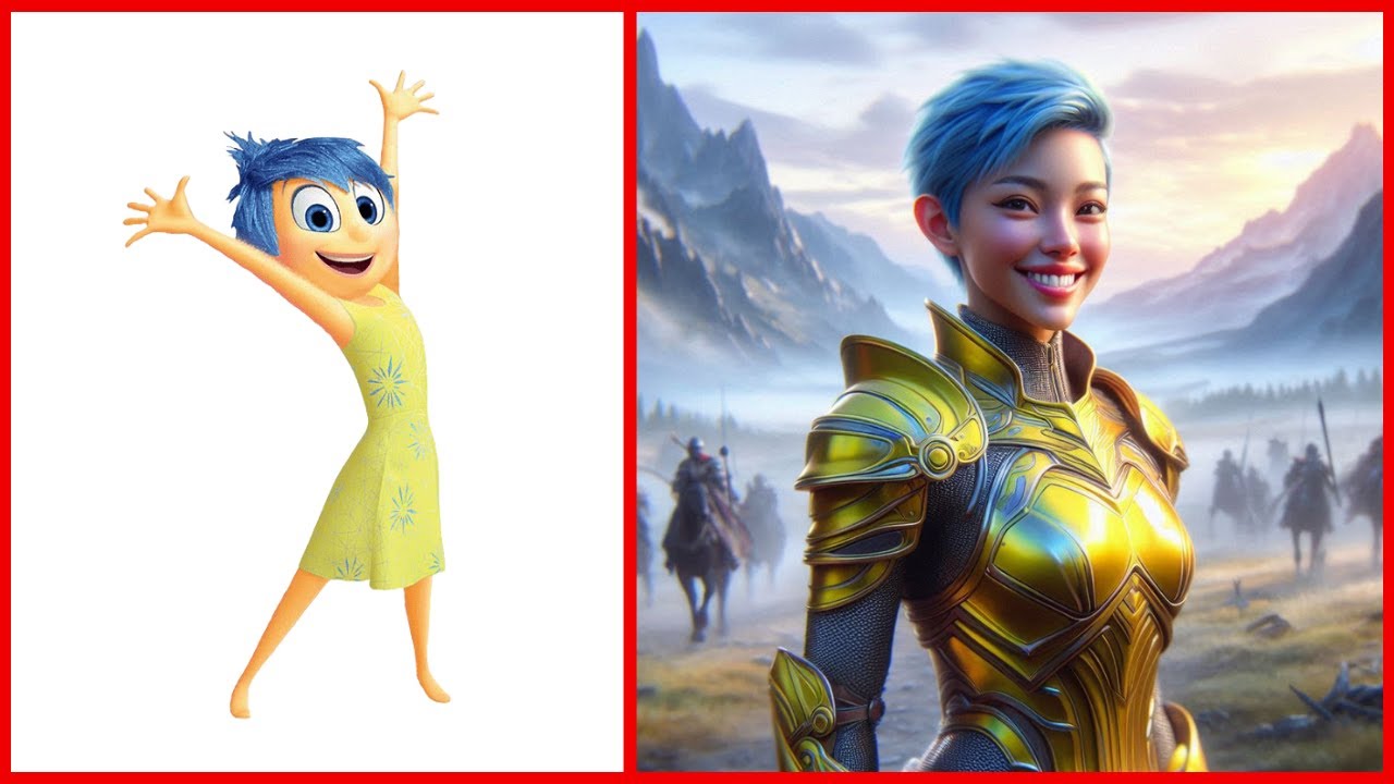 INSIDE OUT 2: All Characters Transform into Real-Life Warrior Queens ...