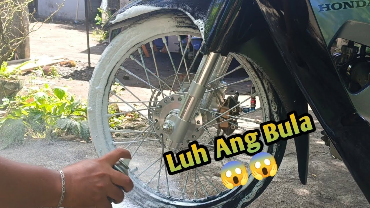 Magandang pang linis at tire black sa mga motor at sasakyan - YouTube