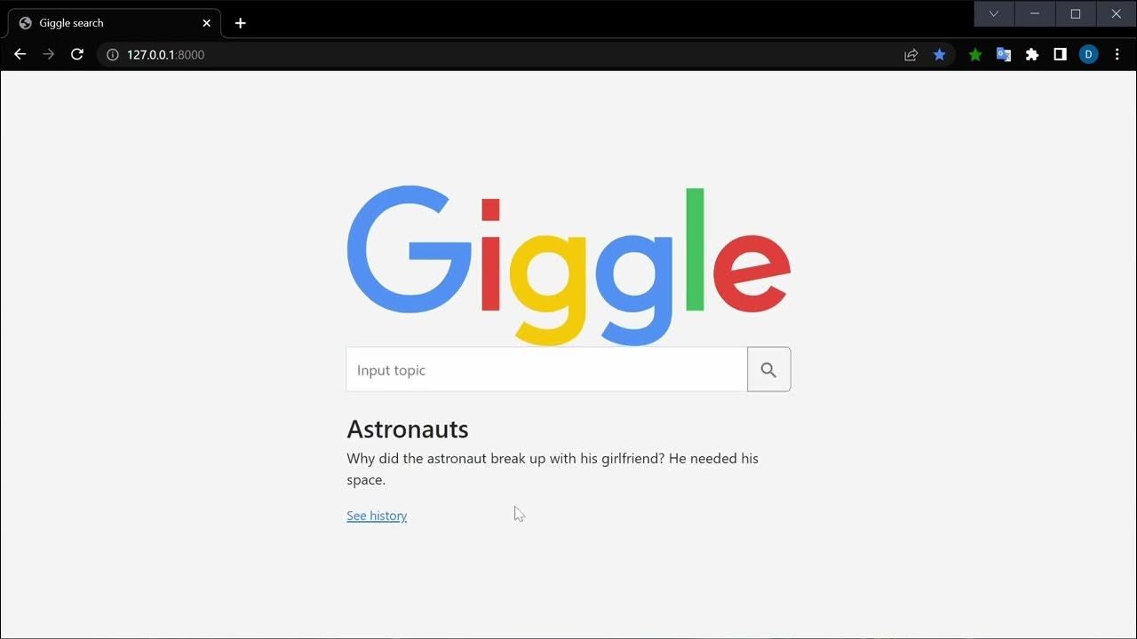 Giggle - Creating a Joke Search Engine from Scratch with ChatGPT - YouTube