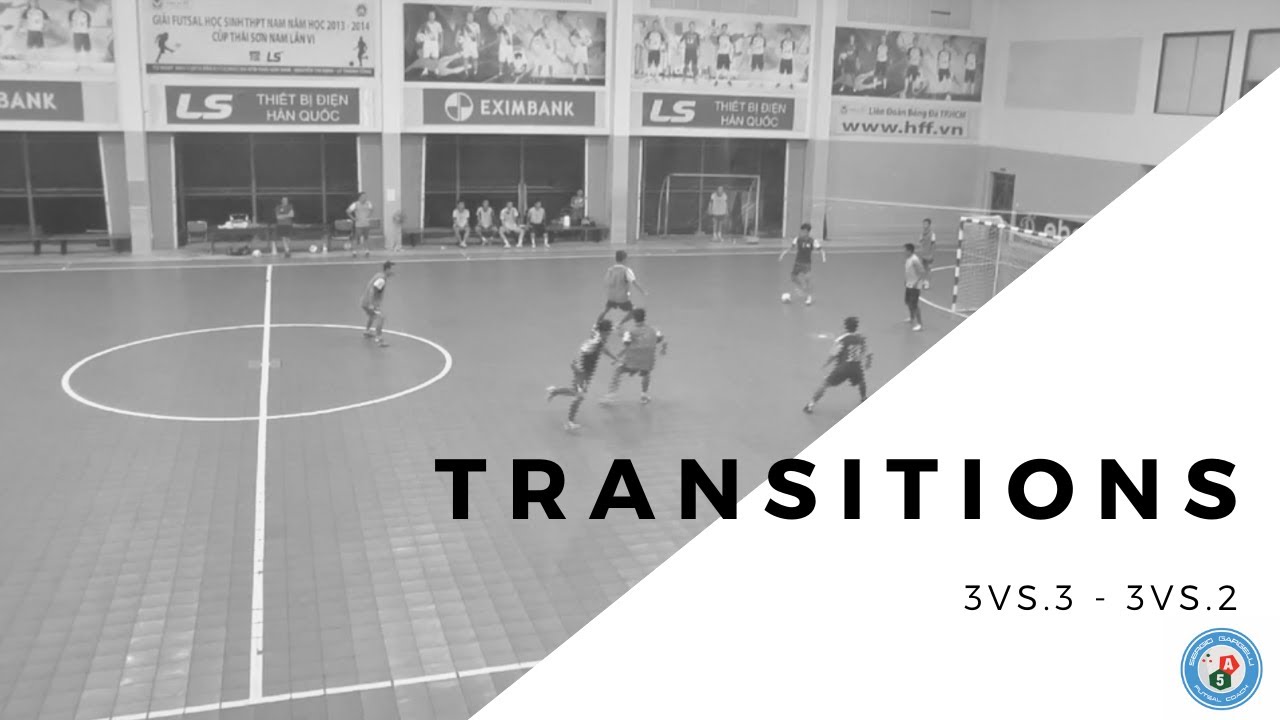 FUTSAL TRAINING 3VS.3 - 3VS.2 TRANSITIONS| PELATIHAN FUTSAL 3 VS.3 - 3 ...