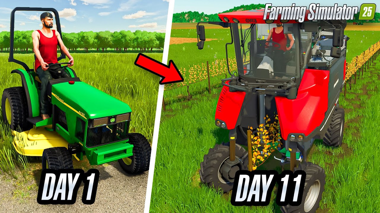 MEGA FARM FROM $0 ON FLAT MAP #11 | FARMING SIMULATOR 25 - YouTube