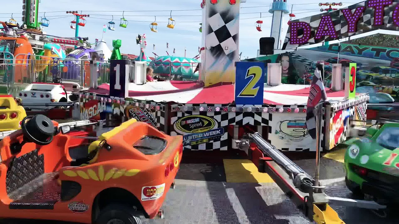 Brooklyn Drives Race Car Fair Ride - YouTube