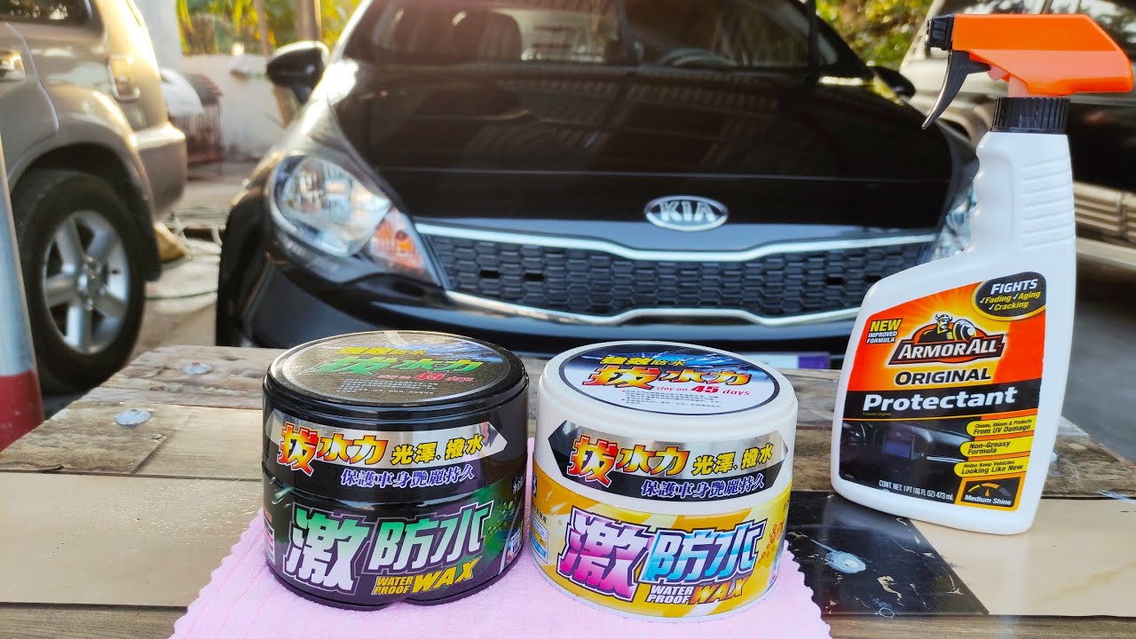 APPLYING BOTNY HYDROPHOBIC WAX ON 2015 KIA RIO EX - YouTube