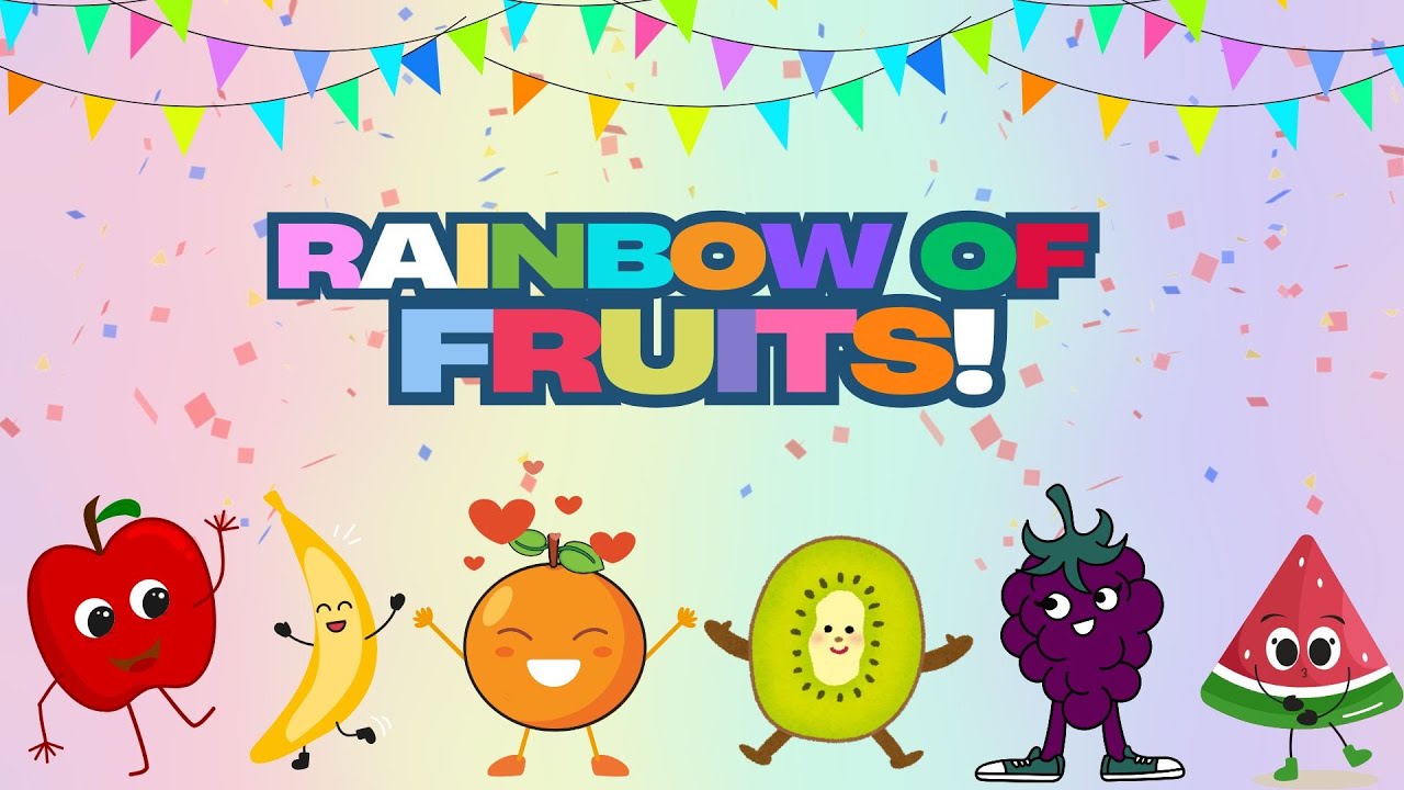 Rainbow of Fruits Song | Fun & Educational Song for Kids | Colors and ...