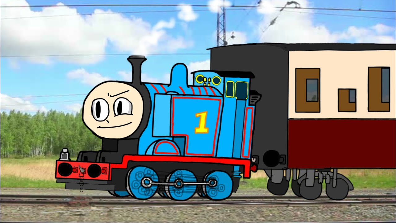 Thomas pulling the express *meme like..* (drawing) - YouTube