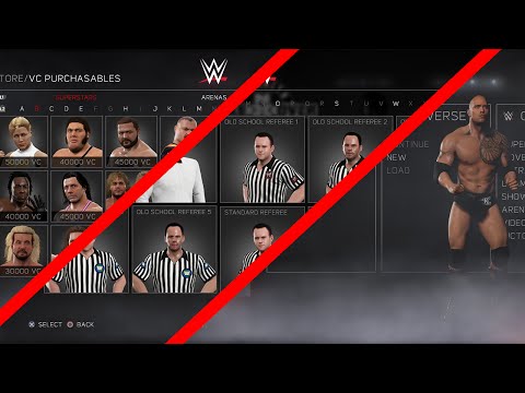 WWE 2K17 - New Main Menu - All VC Purchasables - Different Refs & More