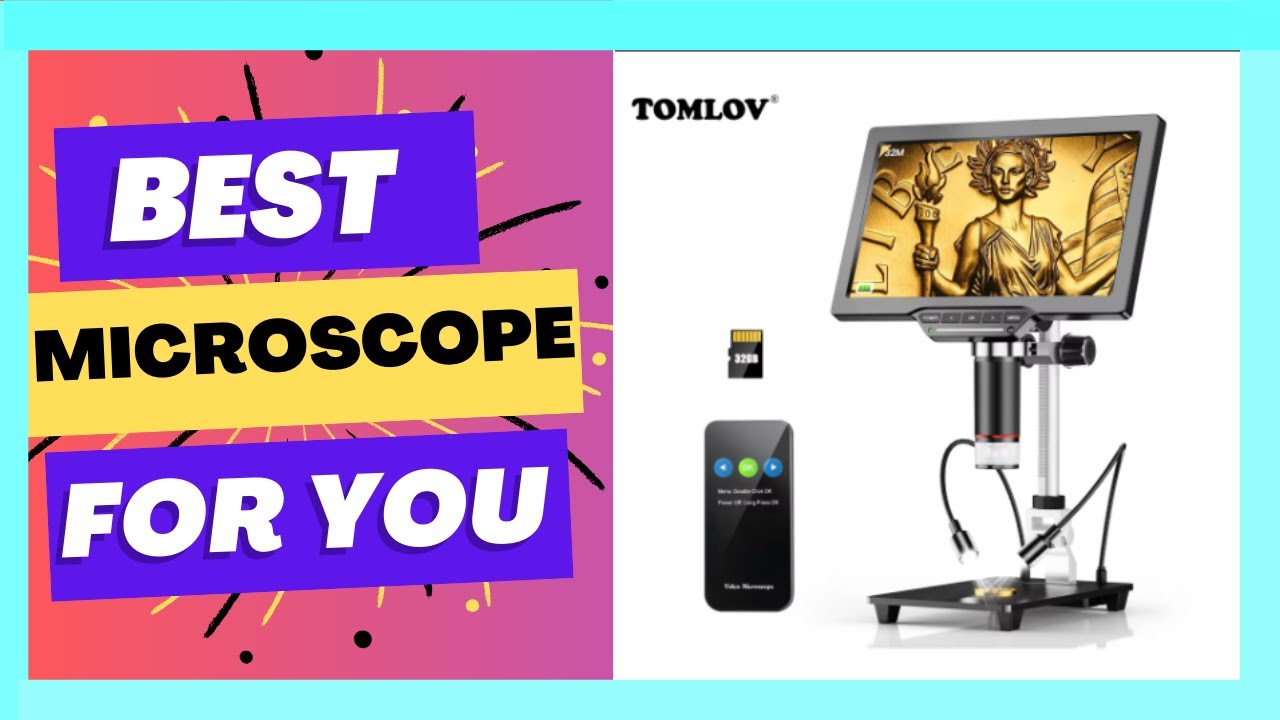 TOMLOV DM202 Digital Microscope DM201 Pro HDMI Microscop LED - YouTube