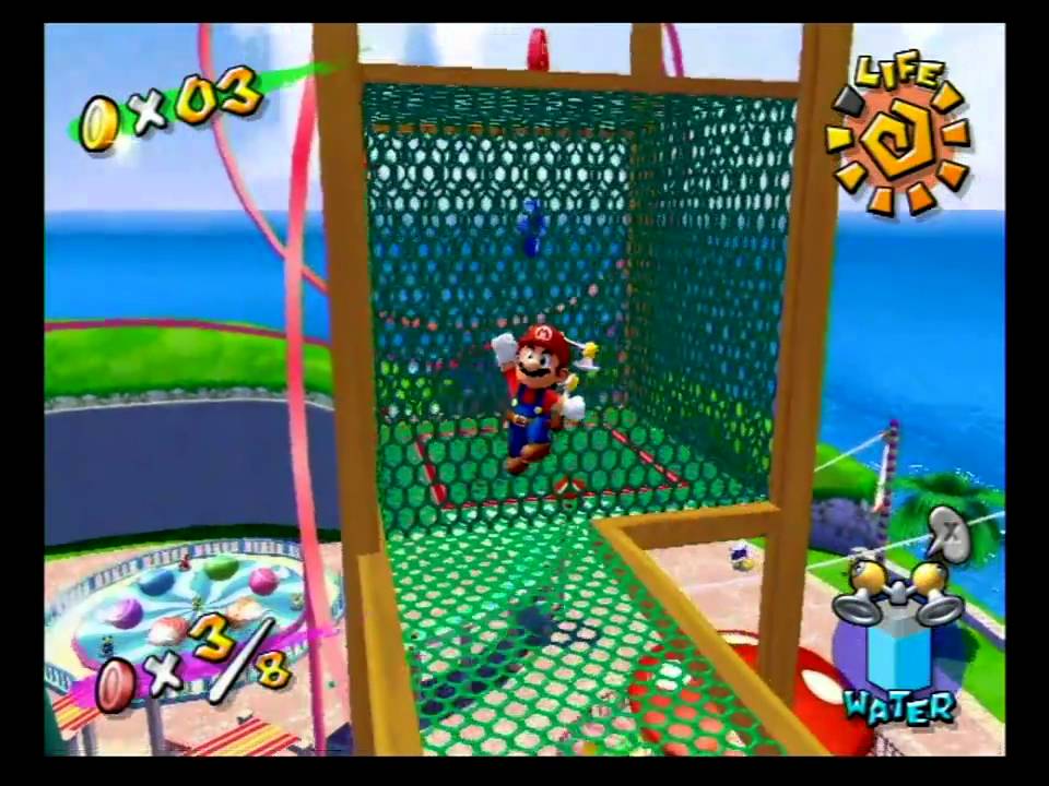 Super Mario Sunshine (GC) Shine Sprite 37 - Pinna Park - Red Coins of ...