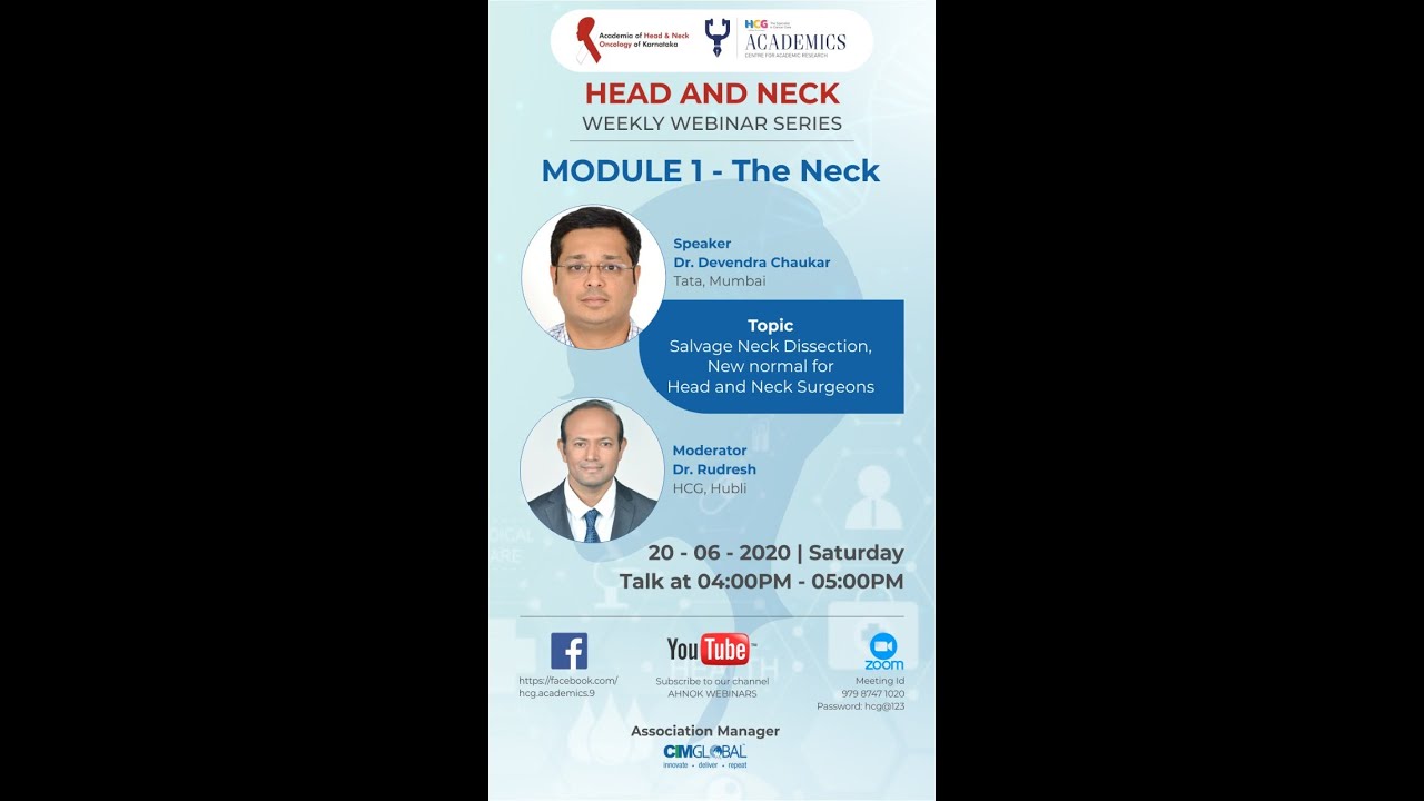 Salvage Neck Dissection: New normal for Head and Neck Surgeons by Prof ...