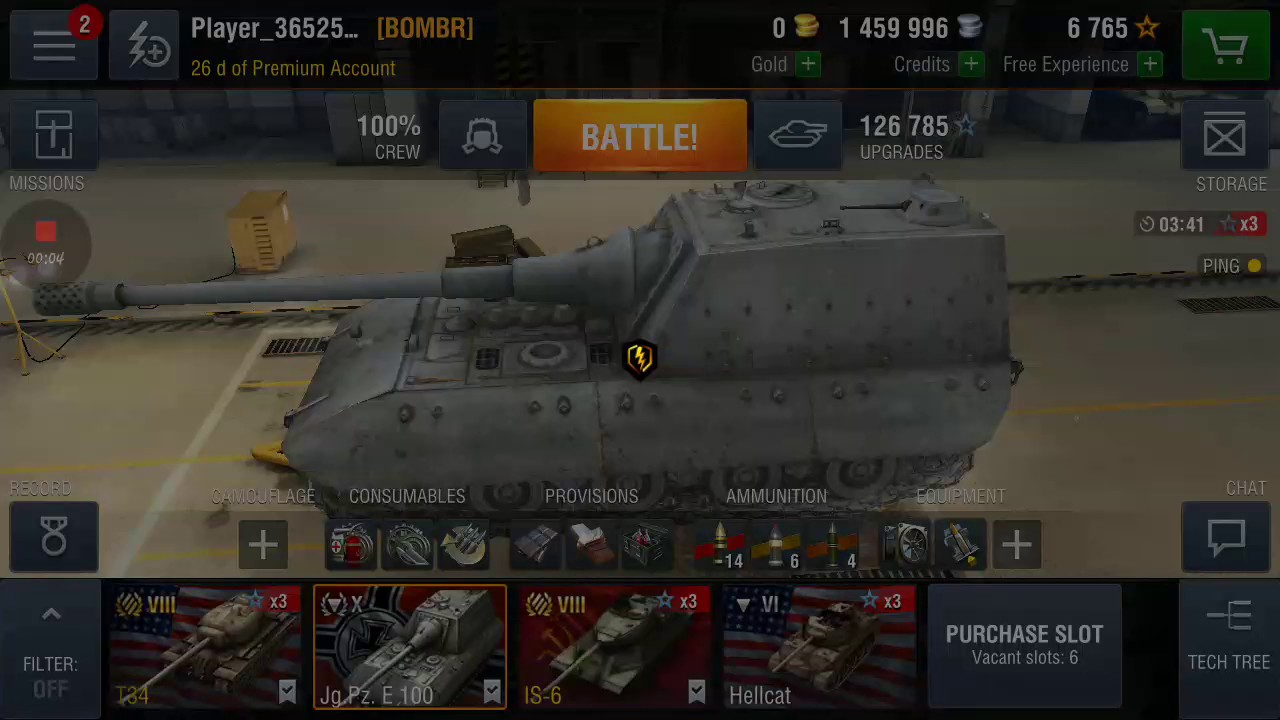 Jg.pz E100 gameplay - YouTube