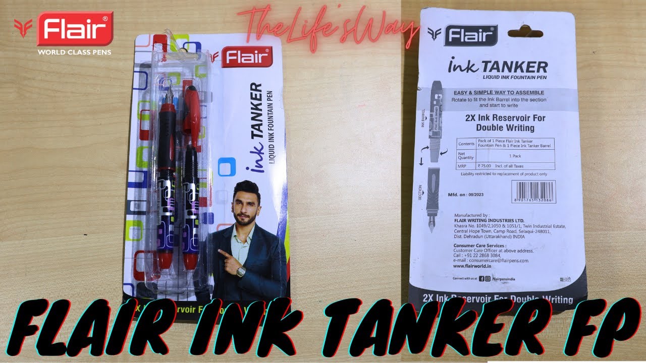Flair Ink Tanker Fountain Pen (INR 75) - YouTube