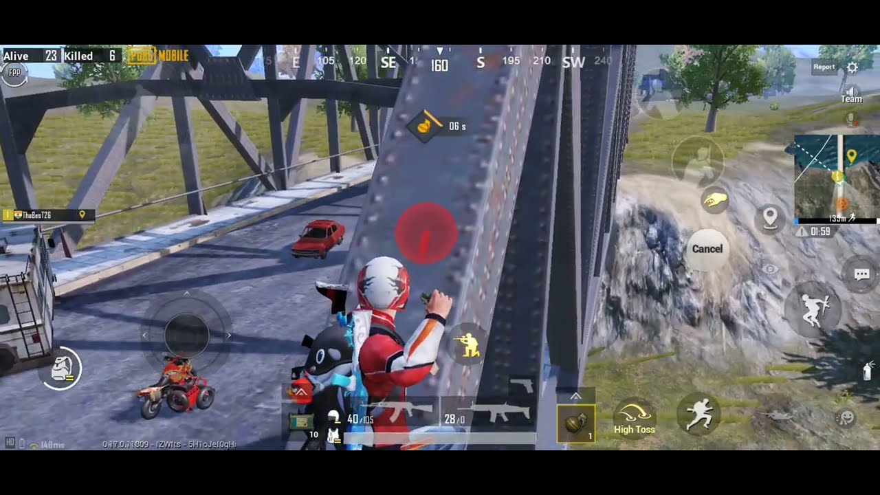 OP Bridge Camping with nade... Confusing the enemy....1 v 3....# ...