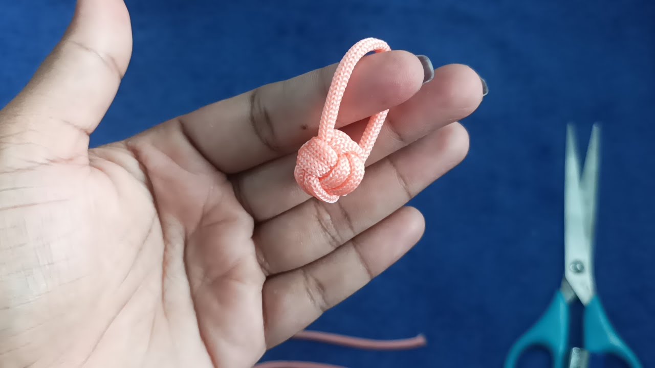 3 | Mini Monkey Fist Knot | Macrame Zipper Pulls | Easy Zipper Pull ...